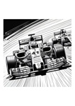 Formula Cars Colouring Book